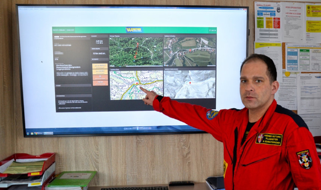 Crew Briefing Screen – Notruf Niederösterreich